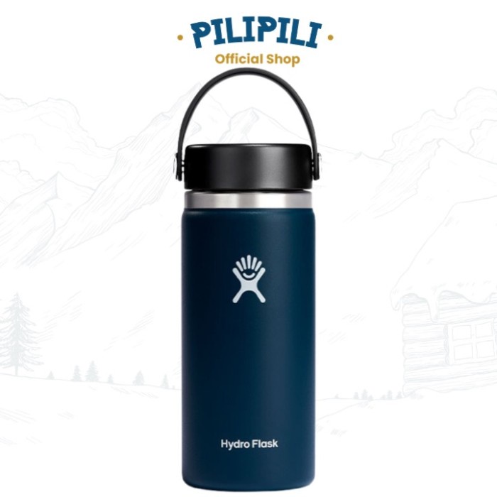 Jual Botol Minum Hydro Flask Wide Mouth Flex Cap 16 oz / 473 ml Indigo | Shopee Indonesia