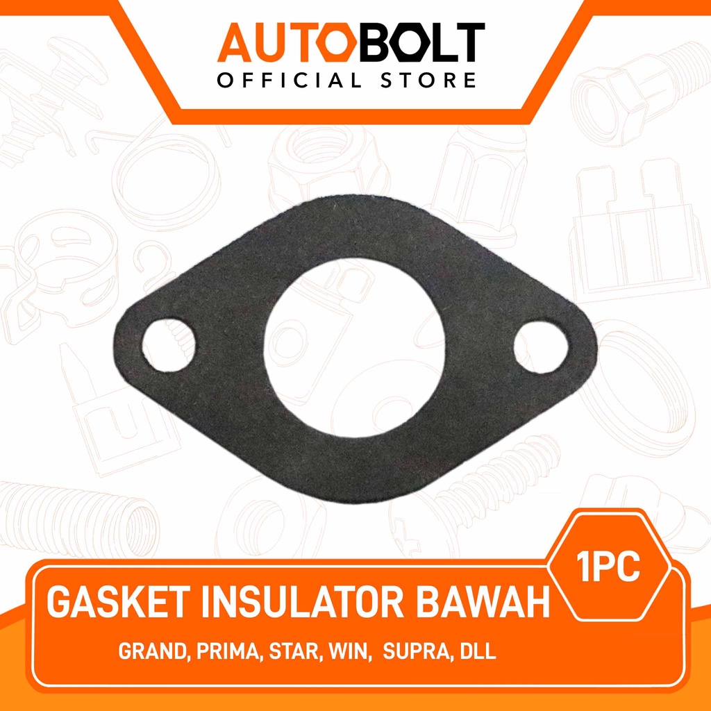 Jual Gasket Insulator Bawah Grand & Prima & Star & Win & Supra Lama & Supra X & Legenda Paking ...