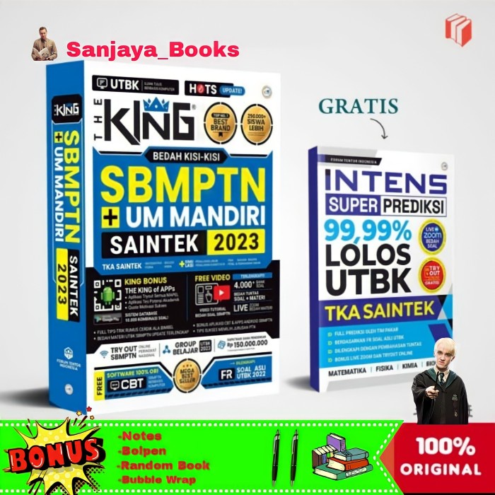 Jual BUKU THE KING SBMPTN + UM MANDIRI SAINTEK 2022 -2023 | Shopee Indonesia