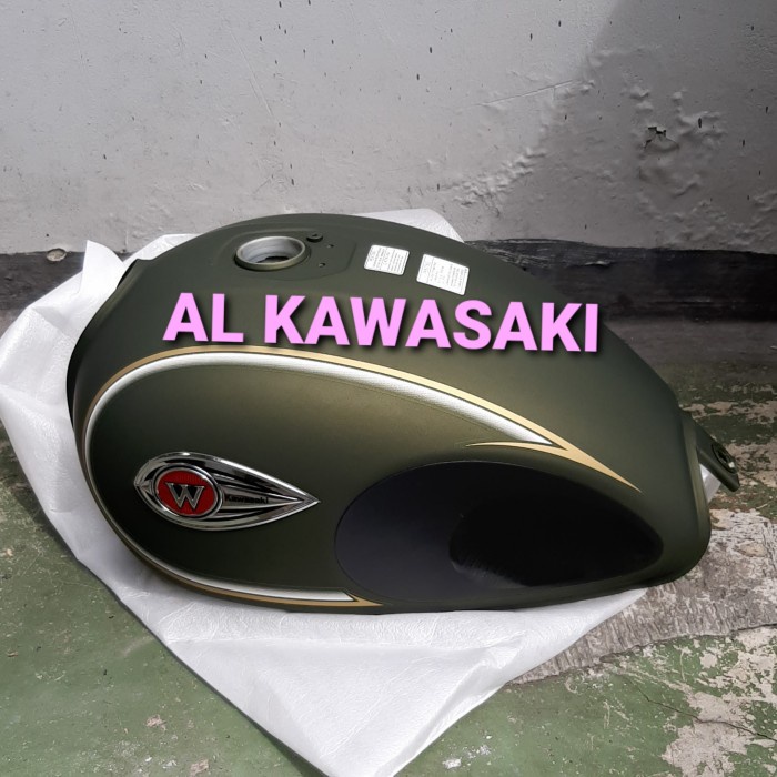 Jual tengki bensin tangki bensin w175 w 175 hijau army ijo army ori ...