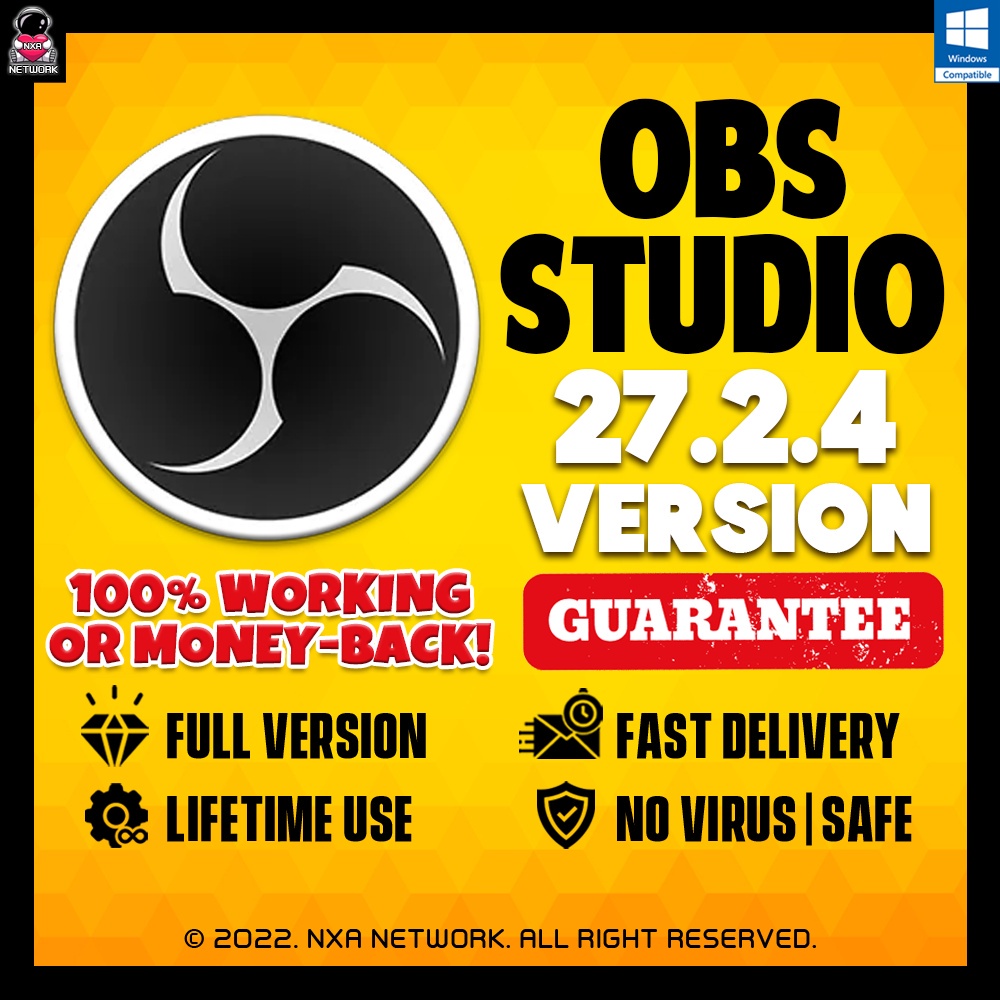 Jual OBS Studio 27.2.4 | Guide Provided | Lifetime Full Version | 100% ...