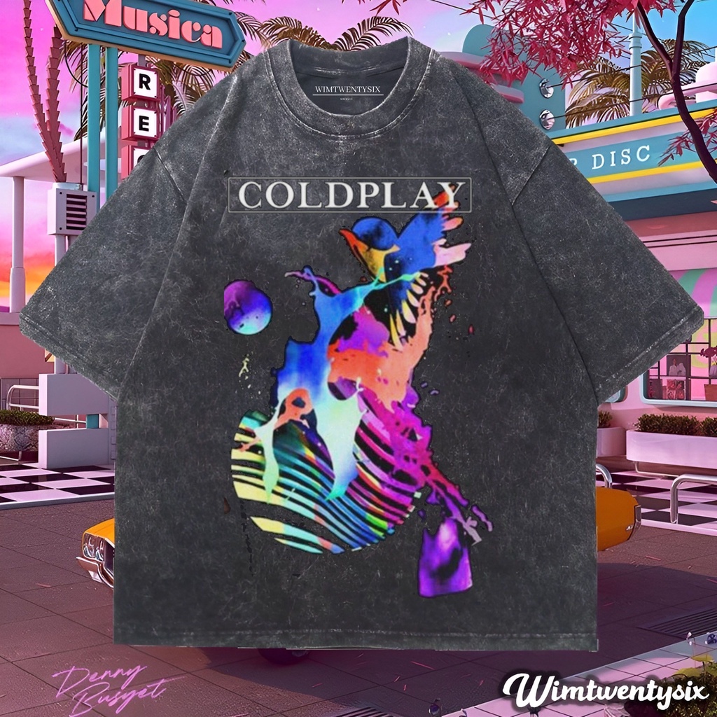 Jual Wimtwentysix “coldplay the full color” kaos oversized washing ...