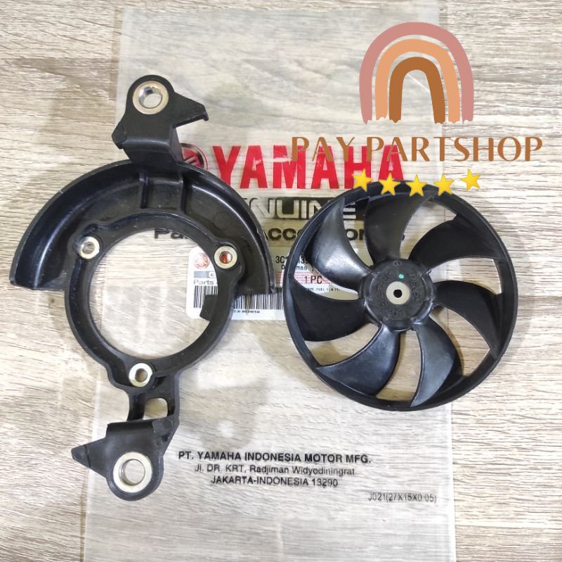 Jual kipas radiator set dudukan dinamo kipas yamaha vixion jupiter mx King original | Shopee ...