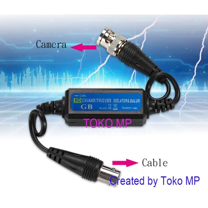 Jual GROUND LOOP ISOLATOR FOR CCTV (HD-TVI/CVI/AHD) | Shopee Indonesia
