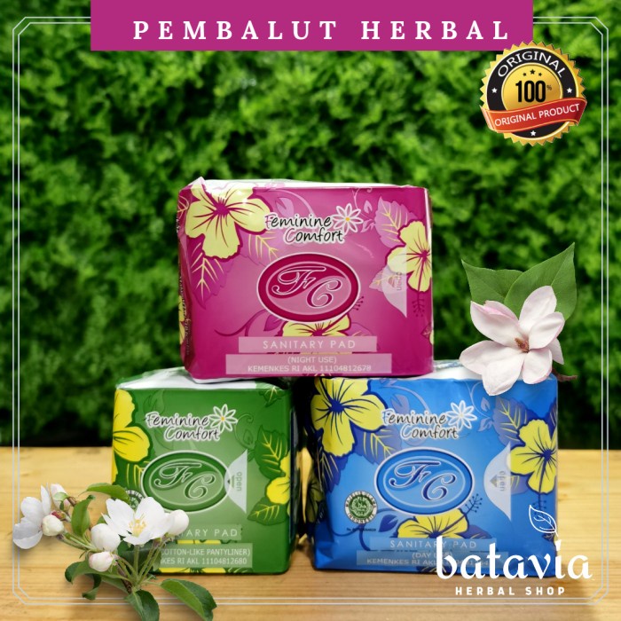 Jual pembalut herbal avail hijau biru merah feminine comfort - Hijau ...