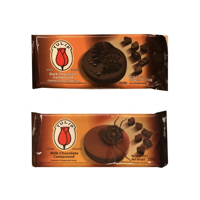 Jual Tulip Dark Chocolate Compound / Tulip White Chocolate Compound ...