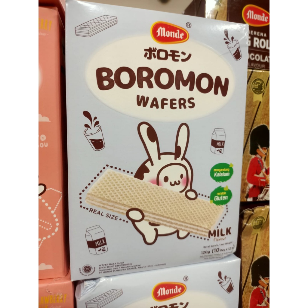 Jual MONDE BOROMON WAFERS RASA MILK 120GR | Shopee Indonesia