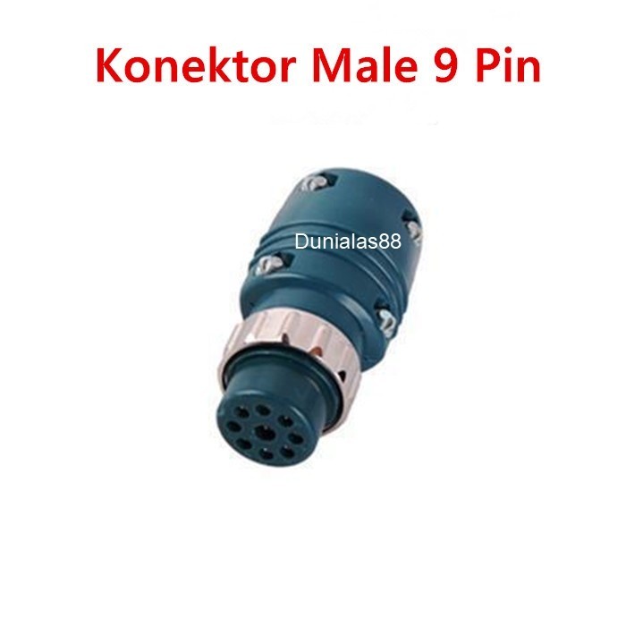 Jual 9 Pin Male Konektor Connector Socket 9pin utk Mig Mesin Las ...