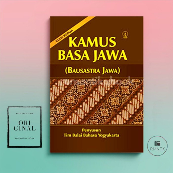 Jual Buku Kamus Basa Jawa (Bausastra Jawa) Edisi Kedua (Hard Cover ...