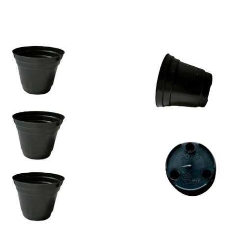 Jual SG - Pot Hitam 8 Cm - Pot 8 Cm Hitam Pot Bunga 8CM Plastik Kaktus ...