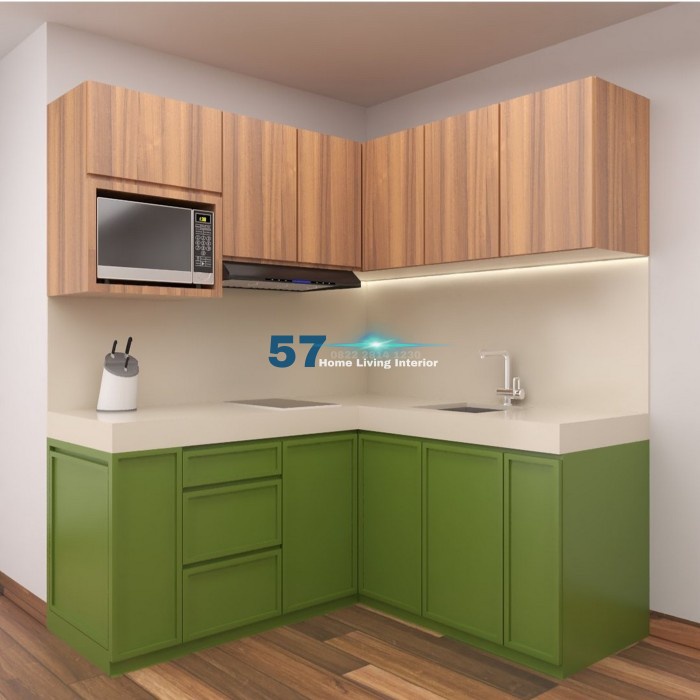 Jual Kitchen set Dapur Sehat Minimalis Bahan Multiplek HPL Free Desain ...