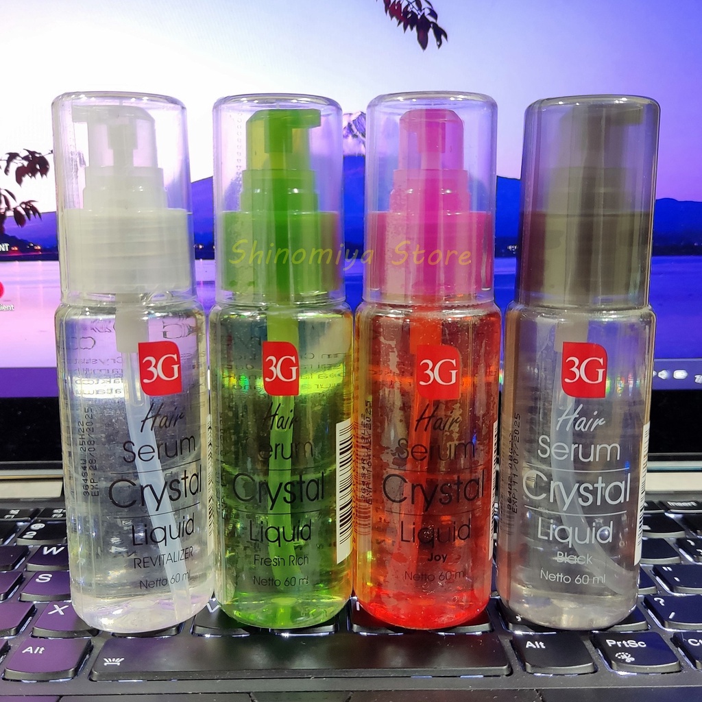 Jual HAIR SERUM VITAMIN RAMBUT 3G 60ML Crystal Liquid | Shopee Indonesia