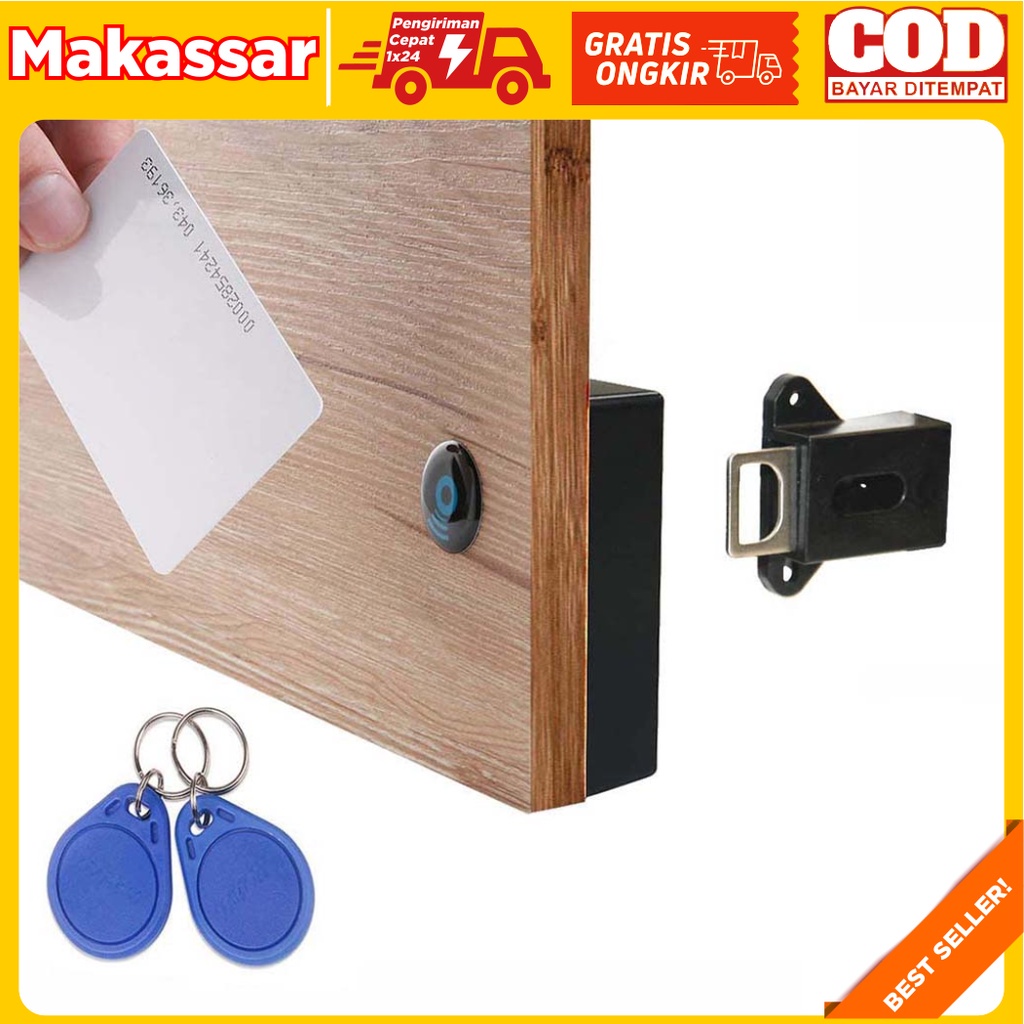 Jual Kunci Laci Pintu Rumah Lemari Otomatis Pakai Kartu Elektrik ...