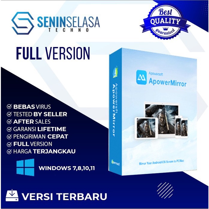 Jual Software Mirror Handphone ke Minitor: ApowerMirror 1.5 [WIN ...