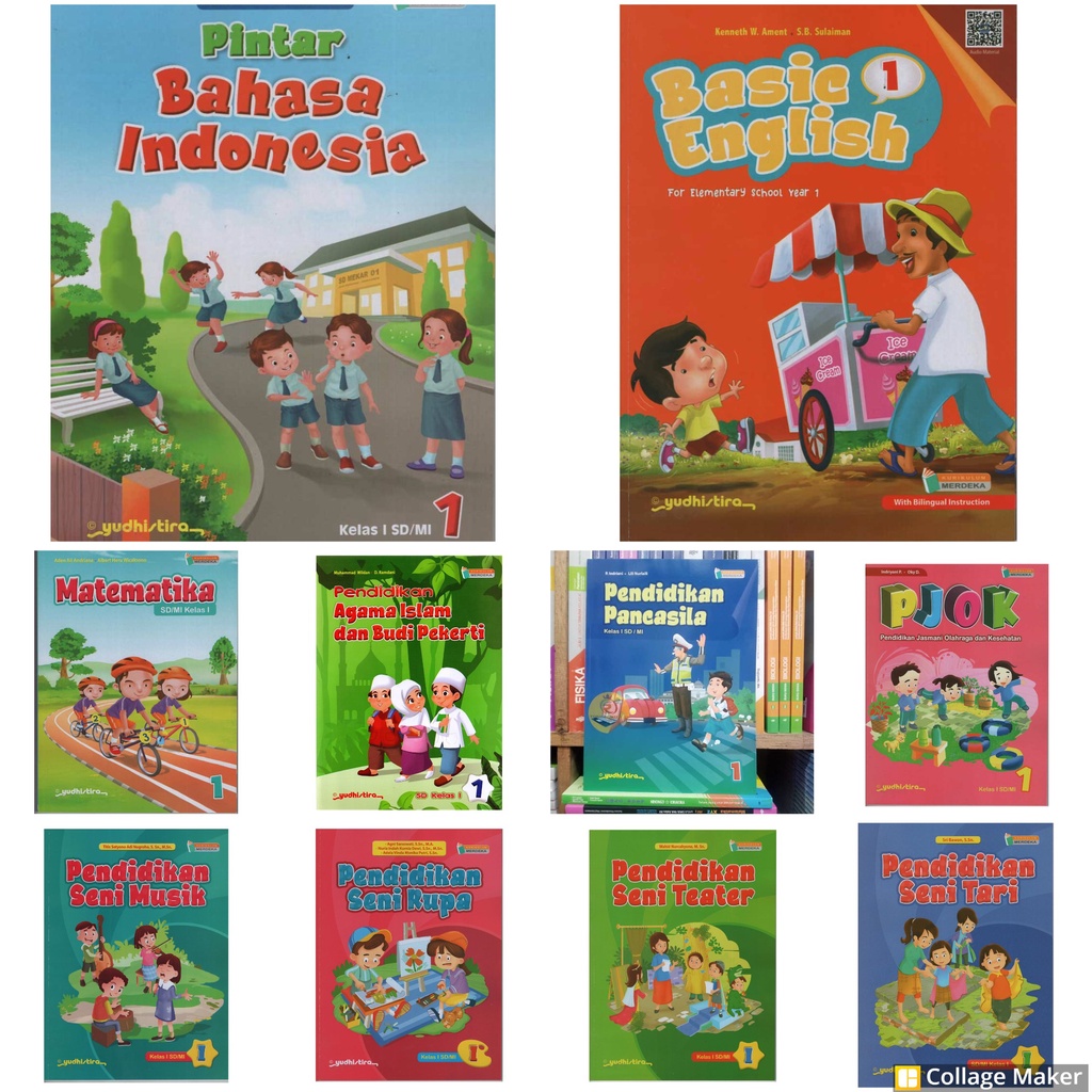 Jual Buku paket Kelas 1 SD MI Penerbit Yudhistira Kurikulum Merdeka | Shopee Indonesia