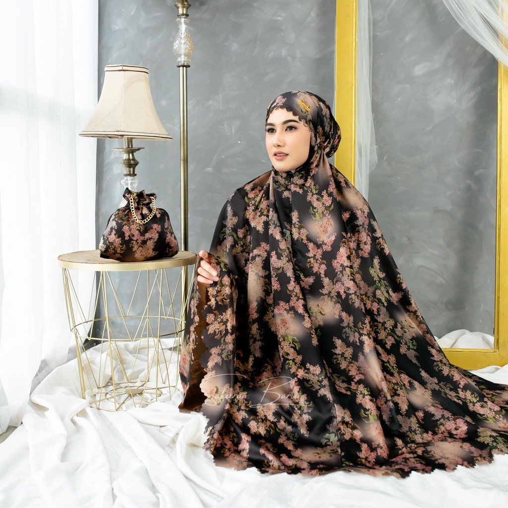 Jual Mukena Santorini Laesha Gradasi Bunga | Shopee Indonesia
