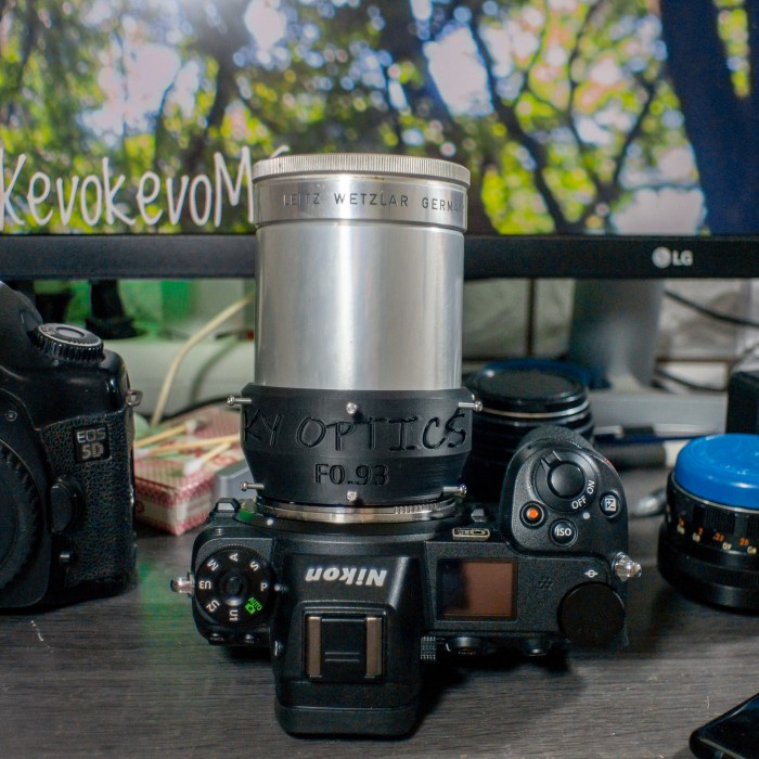 Jual Leica Leitz Wetzlar Elmaron 50mm F0.93 KY OPTICS Mod X Noctilux f0 ...