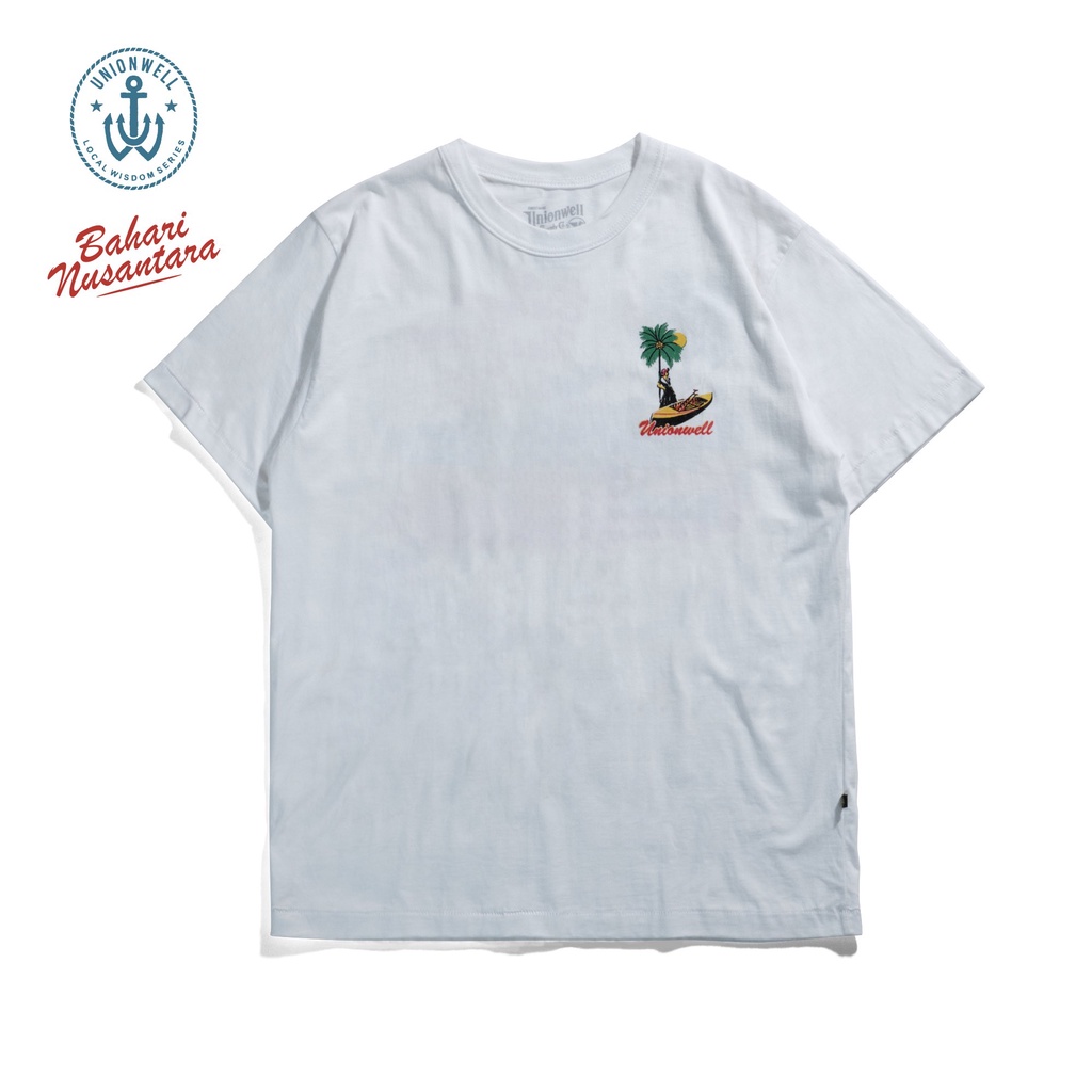 Jual Unionwell T-shirt Pantai Bahari White | Shopee Indonesia