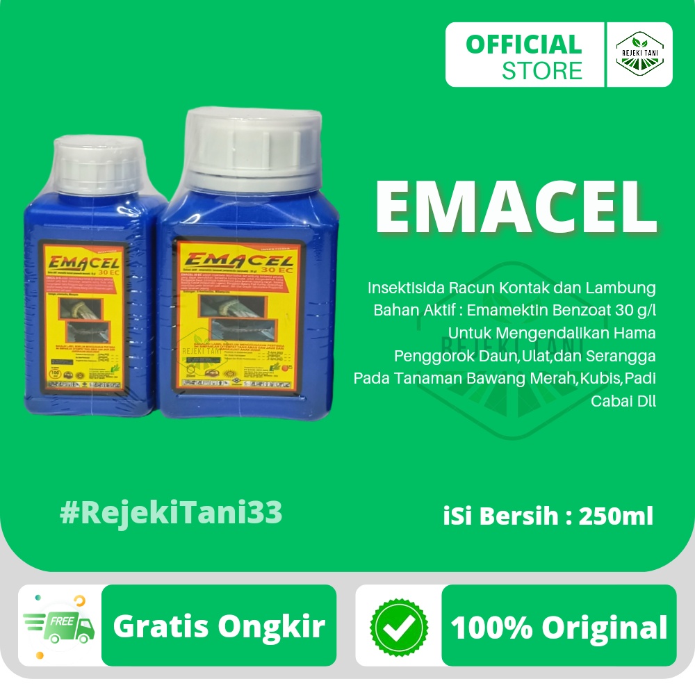Jual INSEKTISIDA EMACEL 30 EC 250ml emamektin benzoat | Shopee Indonesia