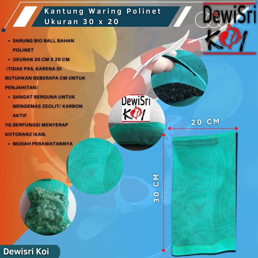 Jual Kantong Polinet Sarung Bio Ball Zeolite Arang Karbon 30x20 Cm ...