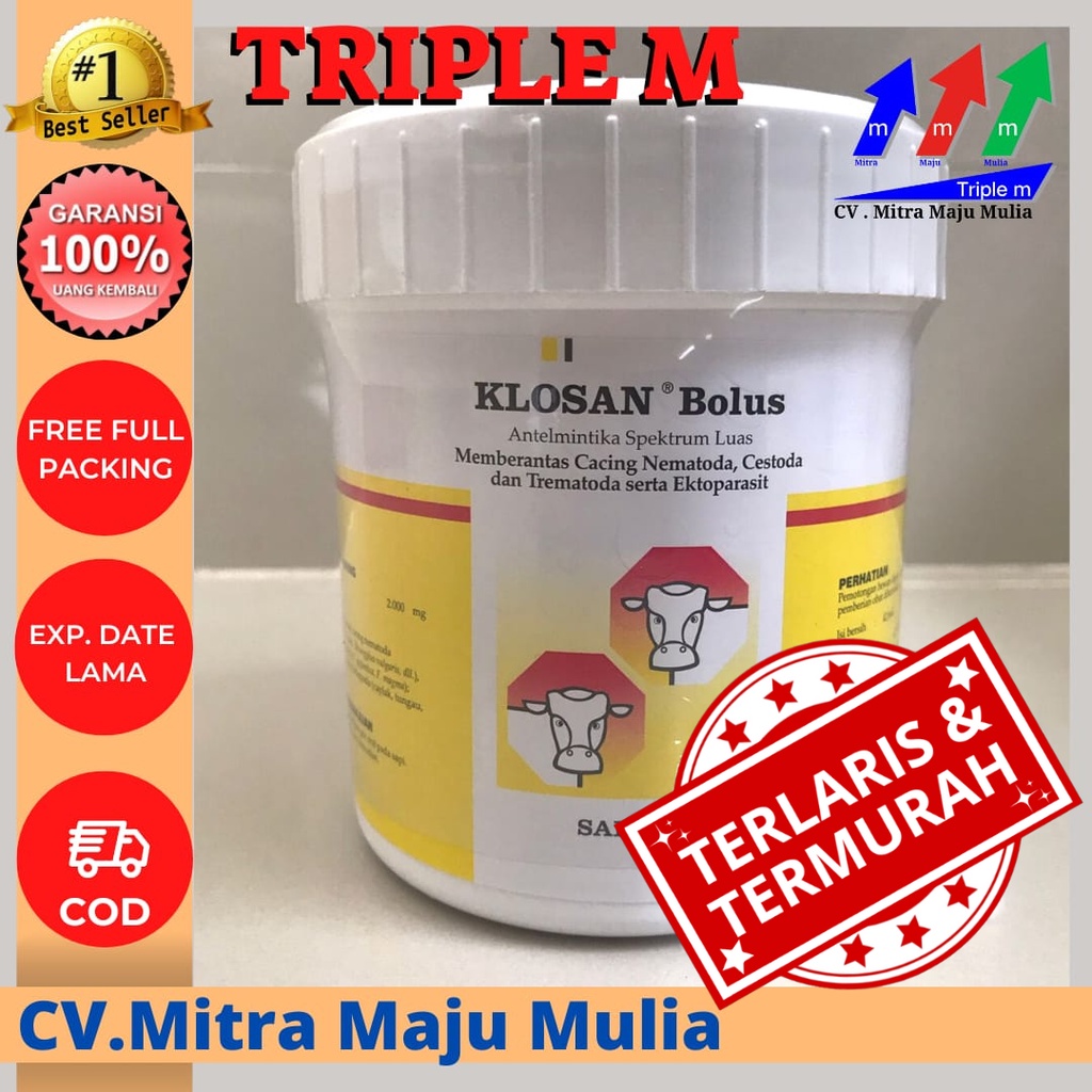 Jual KLOSAN 42 Bolus KLOSAN BOLUS Obat Cacing Spektrum Luas ...