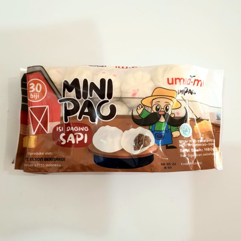 Jual Umiami Minipao sapi / mini pao / bakpao / roti sapi 30 Pcs ...