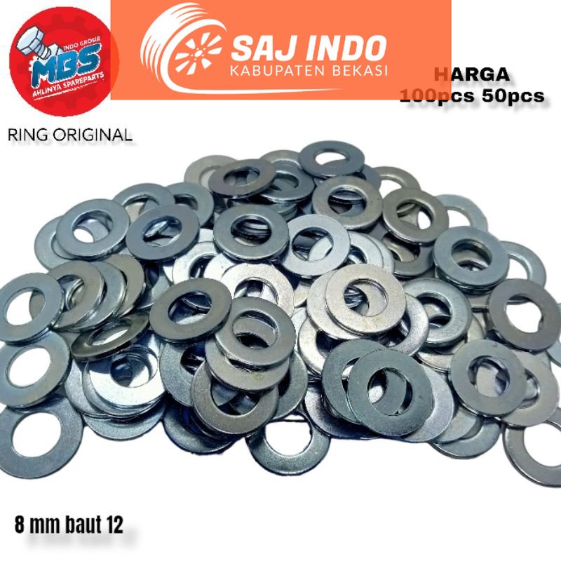 Jual SIG RING PLAT M8 BAUT 12 LEBAR 1,5CM TEBAL 1,3MM ORIGINAL BAJA ...