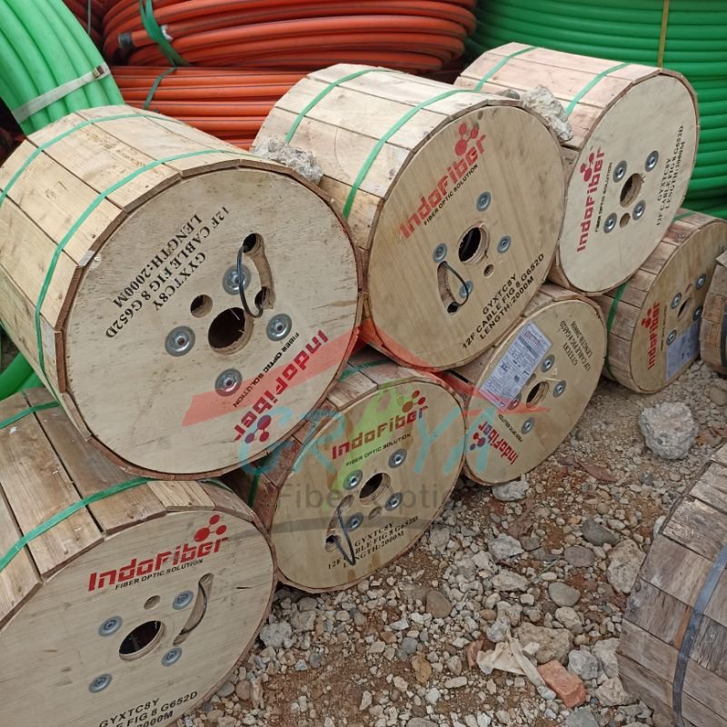 Jual KU Mini 12 Core Fig 8 Indofiber 2km Kabel Bulat 12c fig8 panjang ...