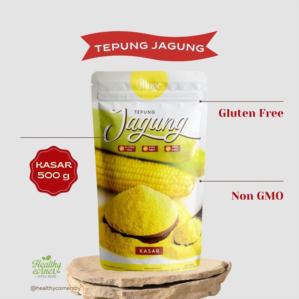 Jual Mugo - Tepung Jagung Kasar 500 Gr Polenta Corn Meal Gluten Free No ...