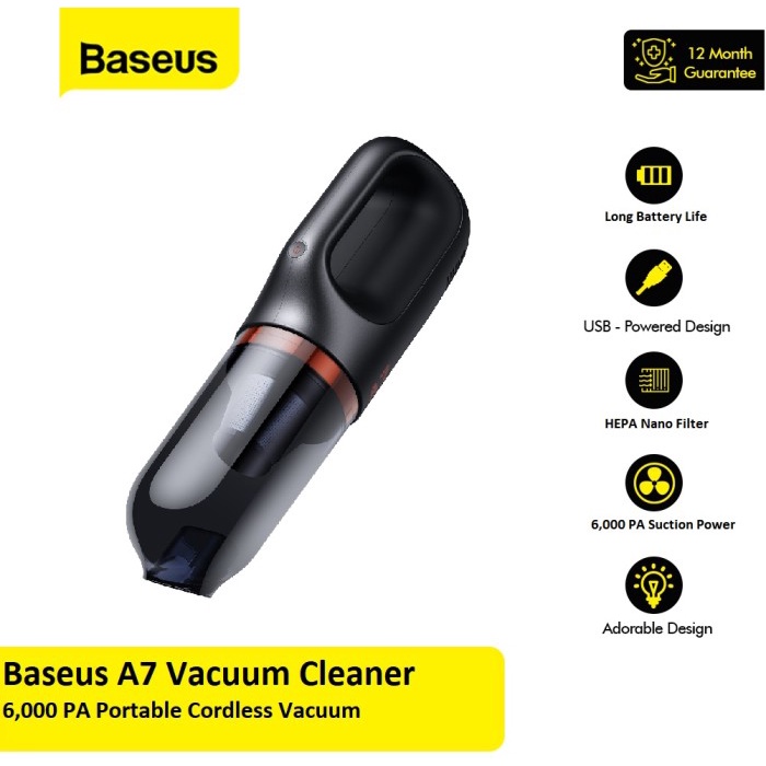 Jual Baseus A7 Vacuum Cleaner Portable Car Cordless Penghisap Debu ...