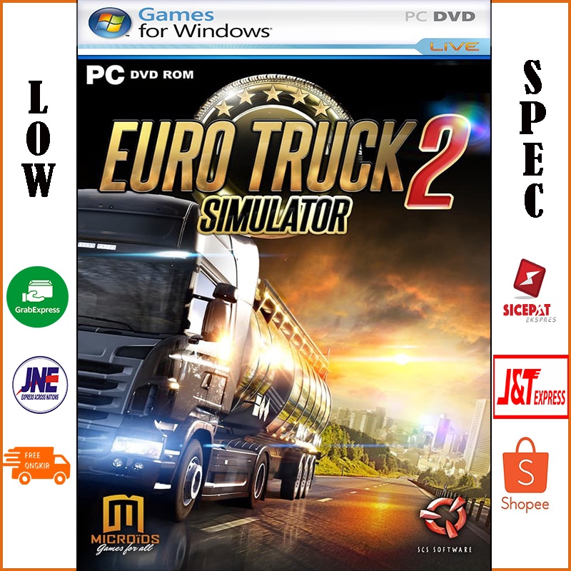 Jual EURO TRUCK SIMULATOR 2 PC/ ETS 2 DVD GAME GAMING LAPTOP KASET CD ...
