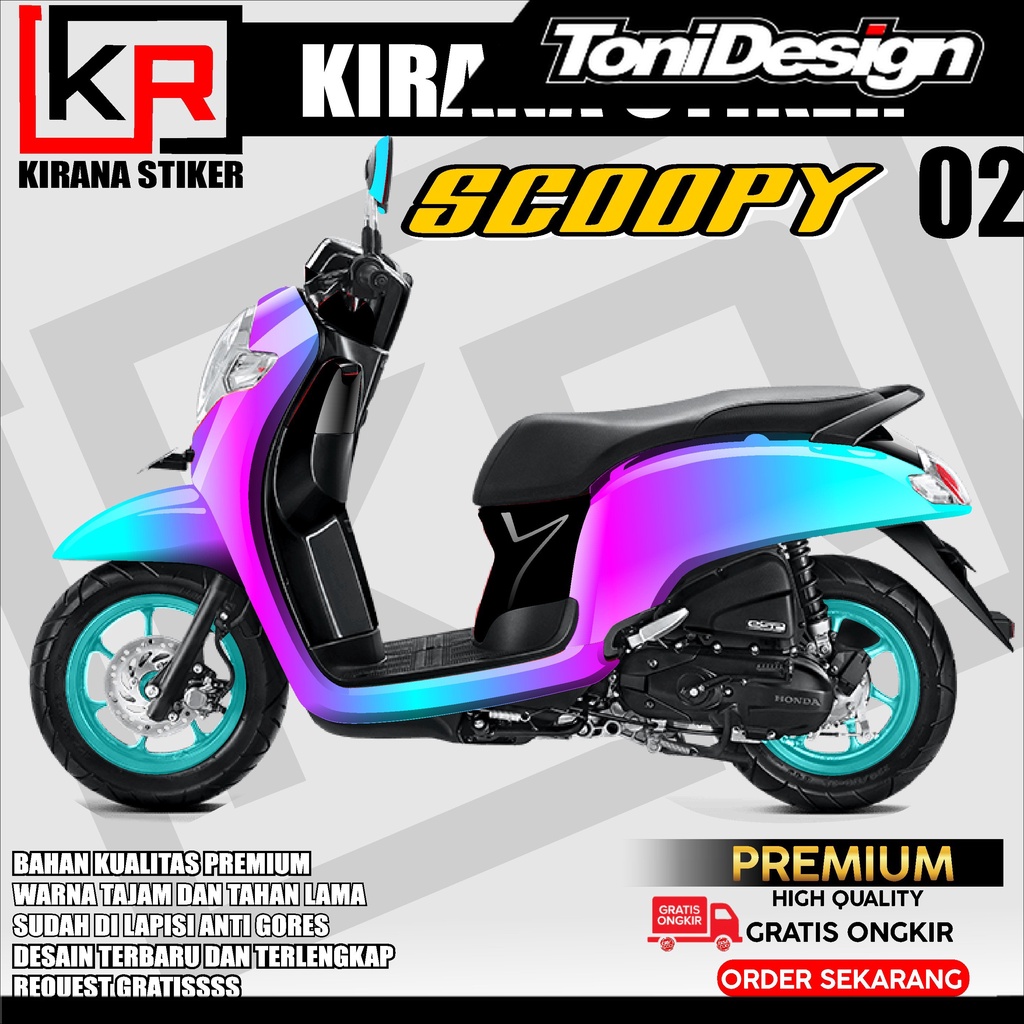 Jual Decal Scoopy full body Full Body Decal Stiker Scopy Dekal F1/FI ...