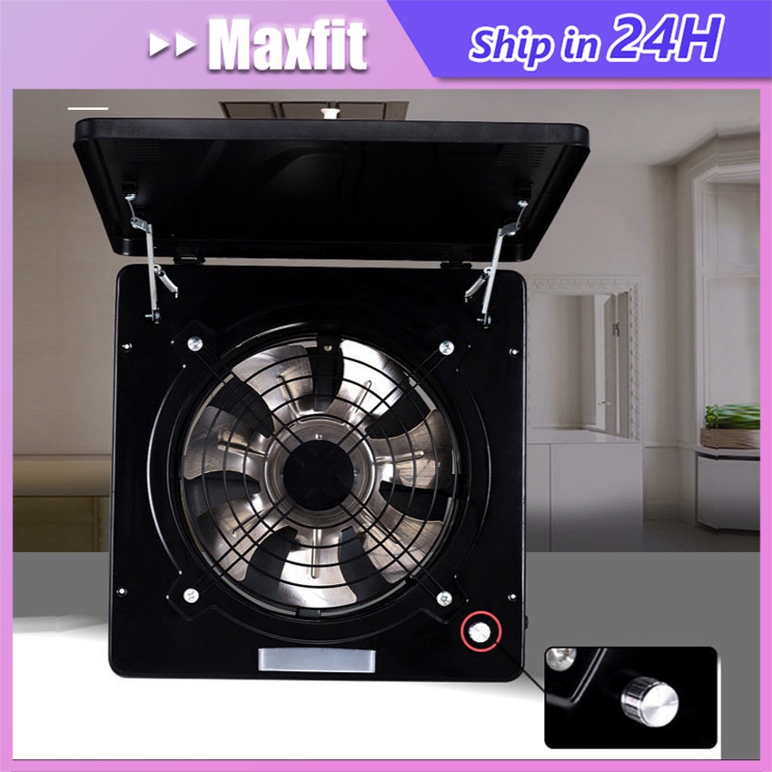 Jual 10 Inch With Cover Exhaust Fan Dapur Dinding 70W 220V Low Noise ...