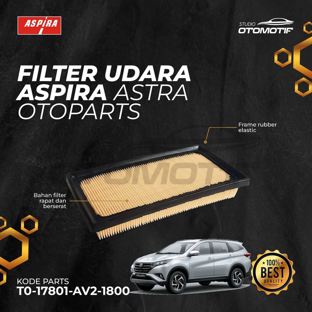 Jual ASPIRA FILTER UDARA All new Rush Terios 2018 Dual VVTI AIR FILTER ...