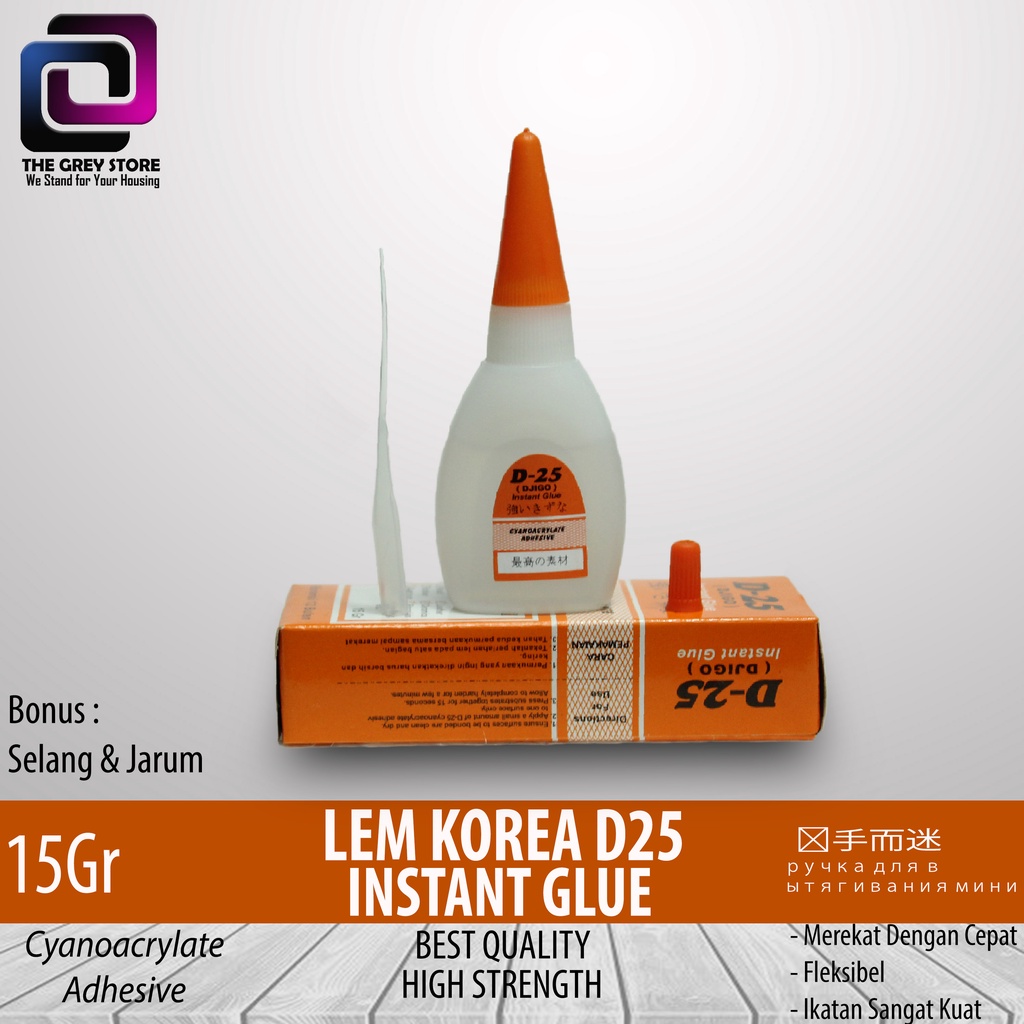 Jual LEM KOREA ONE DROP D25 ORIGINAL MURAH / LEM SERBAGUNA / LEM ...