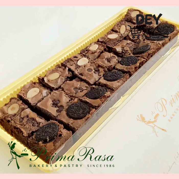 Jual PRIMARASA Brownies Panggang 3 Rasa Almond Chocochips Oreo Oleh ...