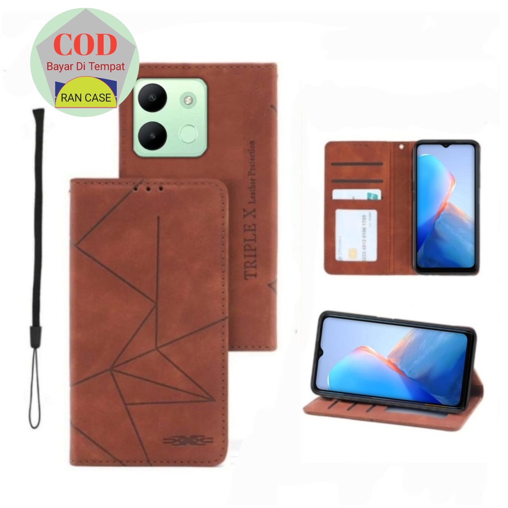 Jual INFINIX SMART 7 X6515 CASE SARUNG HP DOMPET KULIT FLIP COVER ...