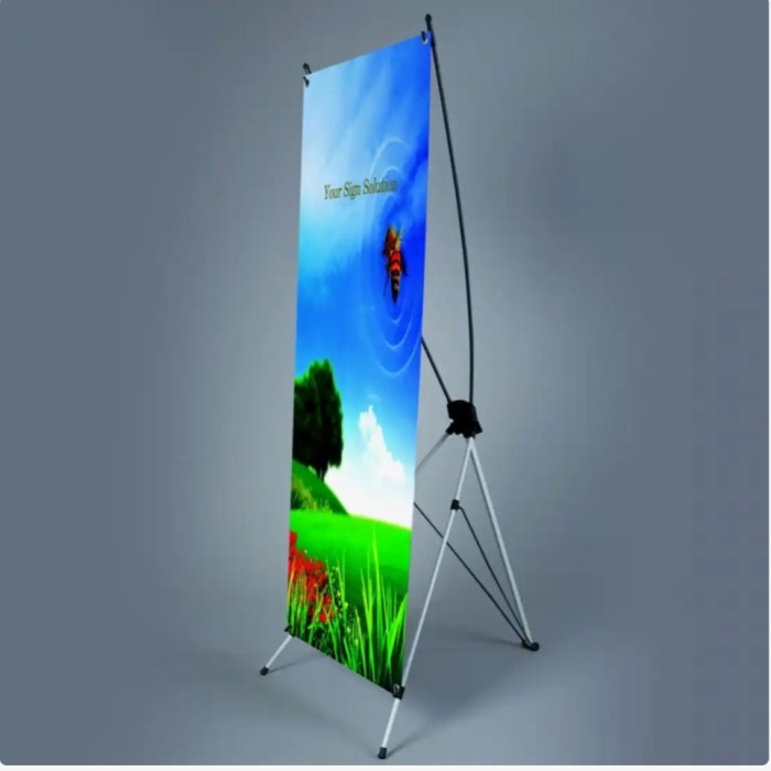 Jual Standing Y Banner Besi Hitam Stand 60 x 160 - Grey Abu" Besi ...
