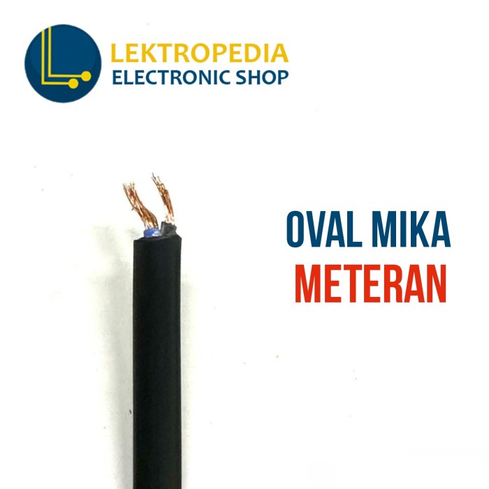 Jual Kabel 2x0.75 Oval Mika METERAN NYMHY Hitam Listrik Serabut Double Twin | Shopee Indonesia