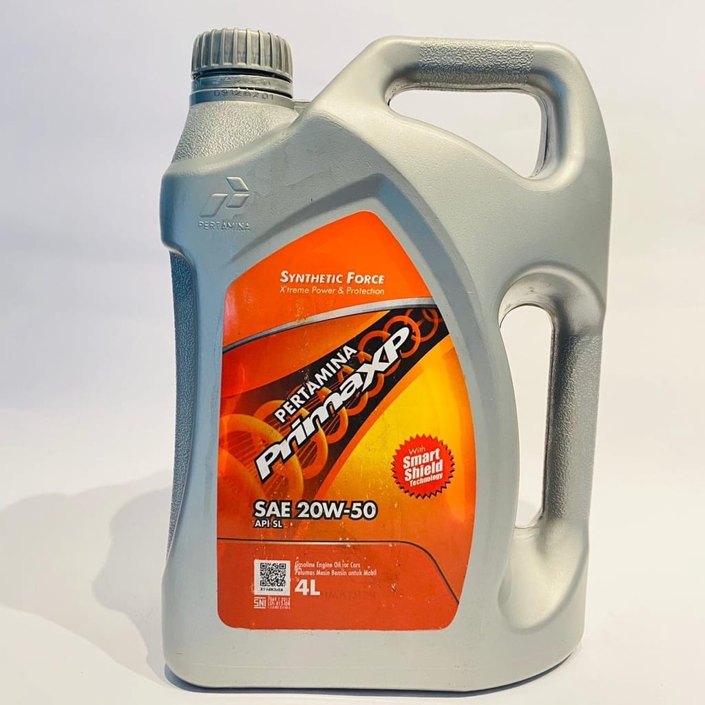 Jual Oli Pertamina Prima XP SAE 20W-50 Oli Mobil Galon 4 Liter | Shopee ...