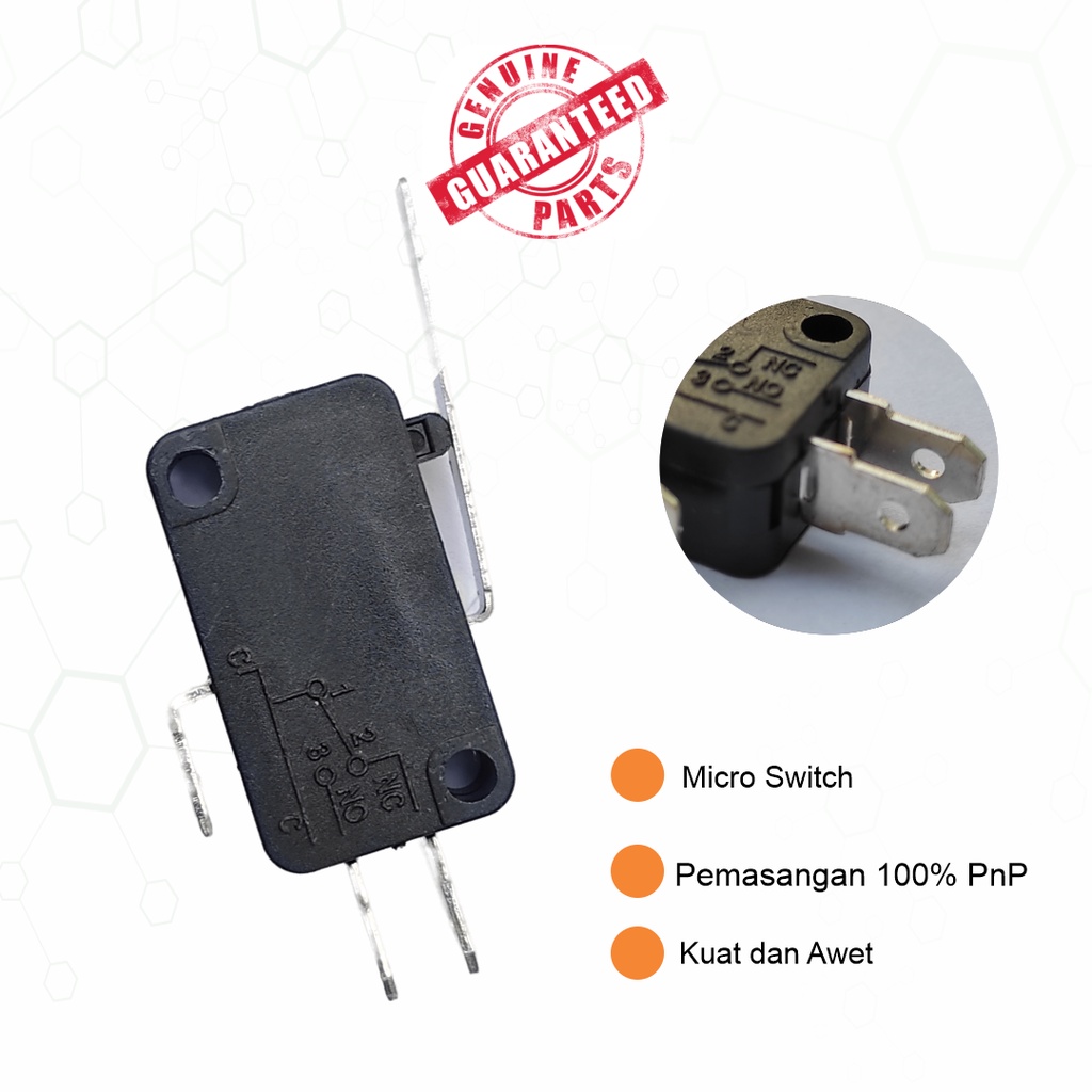 Jual Micro Switch Gagang Lampu Dim Saklar Jauh Dekat MicroSwitch Waterproof | Shopee Indonesia