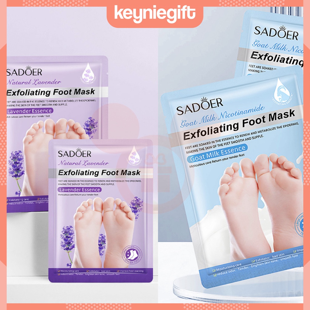 Jual Sadoer Foot Mask Masker Kaki Exfoliating Mask Lavender Pengelupas ...