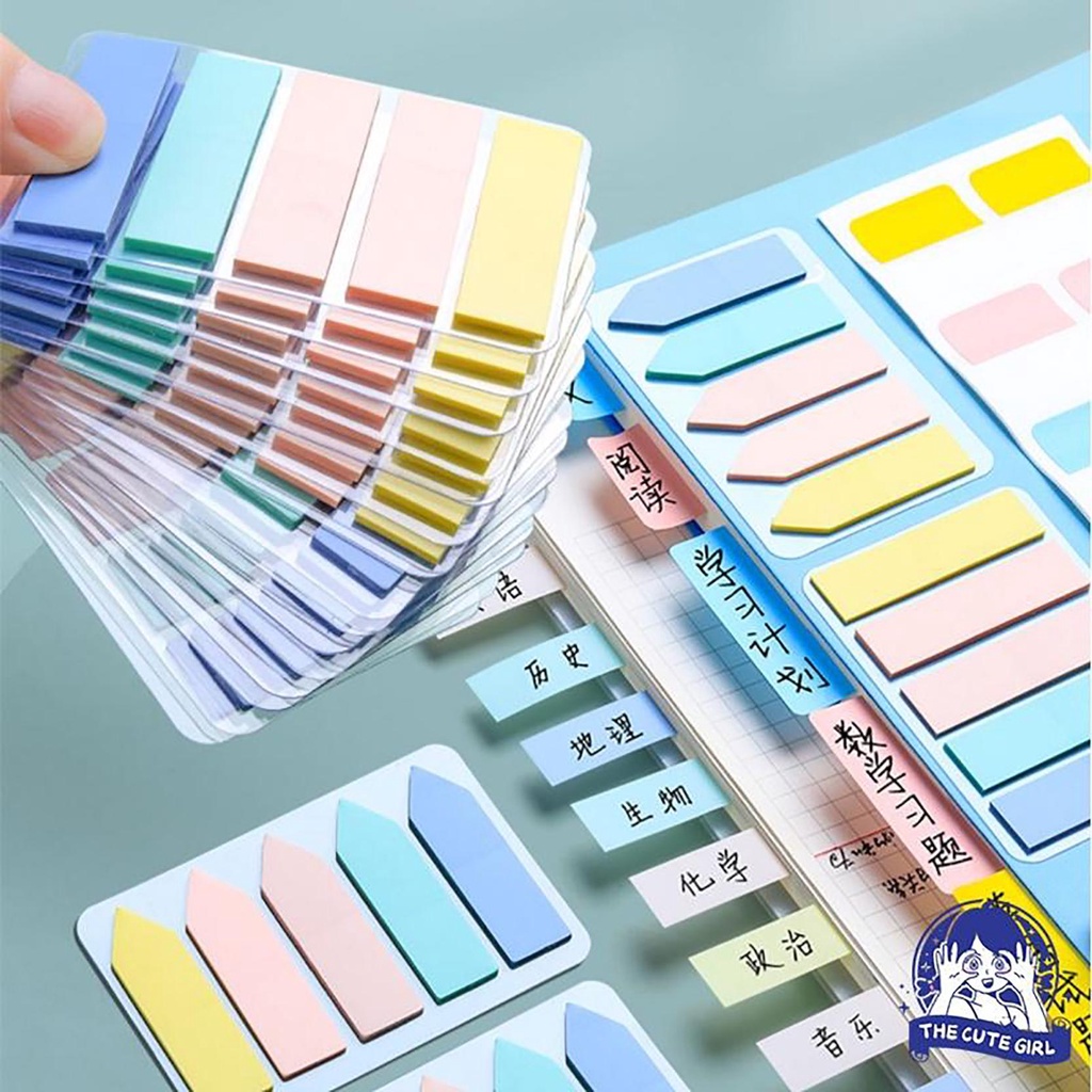 Jual Morandi Tembus Indeks Stiker PET Yang Dapat Dilepas Panah ...