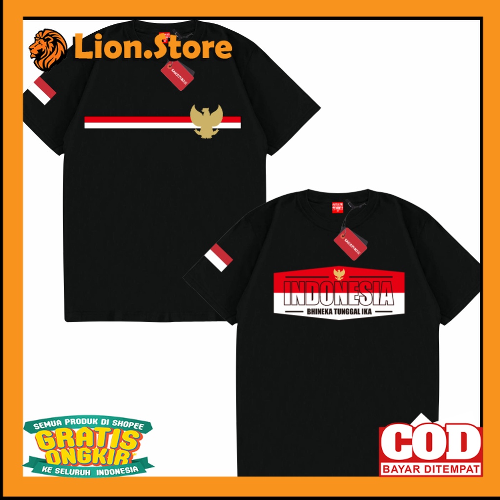 Jual HUT RI / KEMERDEKAAN REPUBLIK INDONESIA /SAKAZUKI Kaos Baju INDONESIA GARUDA EMAS BENDERA ...