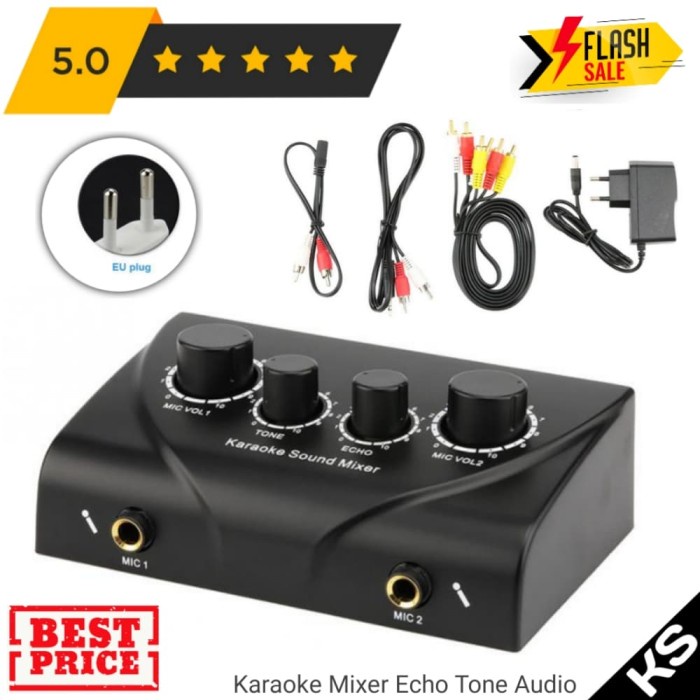 Jual Karaoke Sound Mixer Echo Tone Audio - 2 Input Mic | Shopee Indonesia