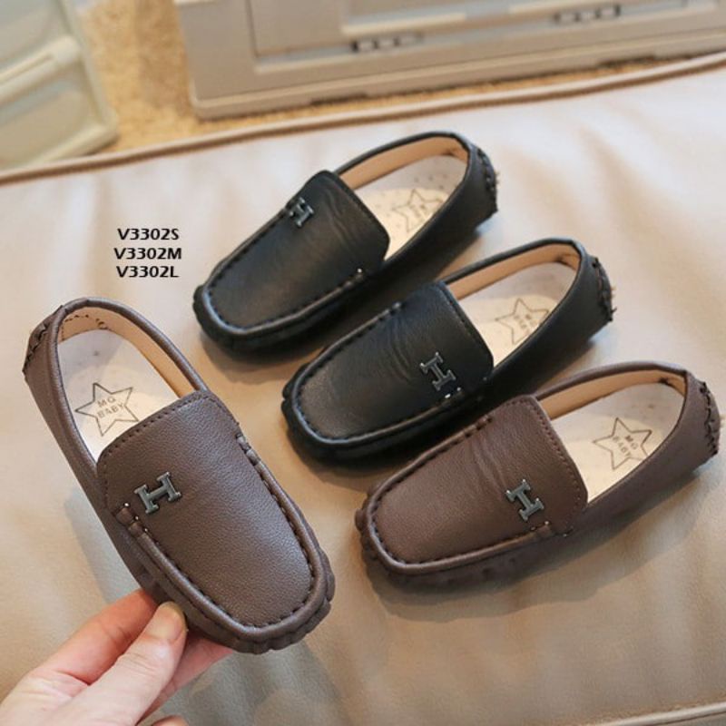 Jual SEPATU PANSUS IMPORT ANAK COWOK SLIP ON PANTOVEL KULIT SINTETIS ...