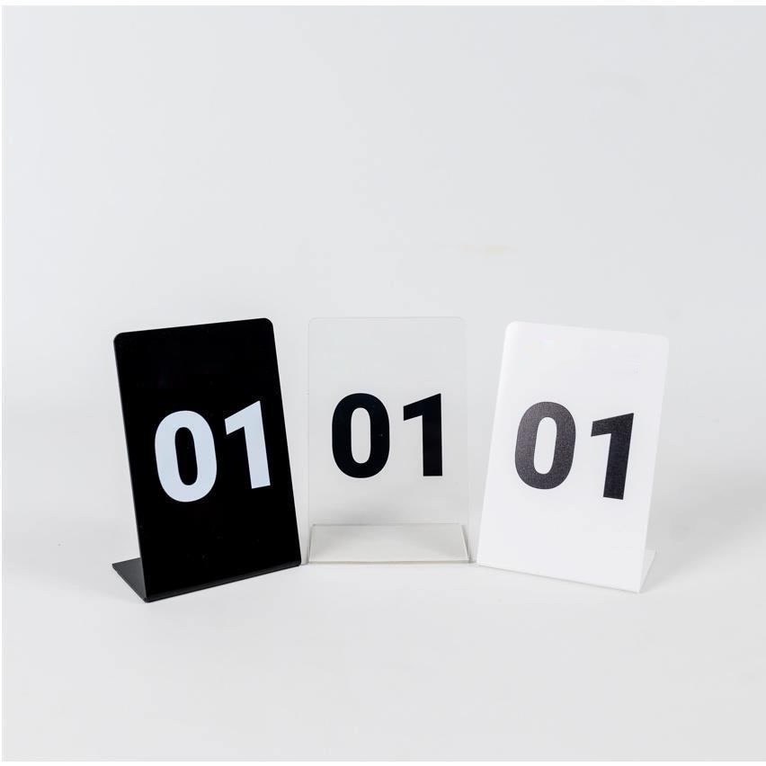 Jual NOMOR MEJA ACRYLIC CUSTOM UV PRINT / NOMOR MEJA CAFE AKRILIK ...