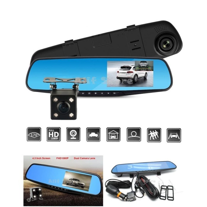 Jual Mirip Lenovo V7 AHD Dual Camera Dashcam Car DVR Camera Mobil ...