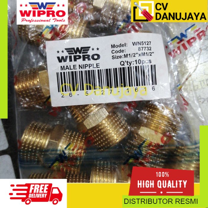 Jual Double Nepel 1/2" Kuningan WIPRO | Shopee Indonesia