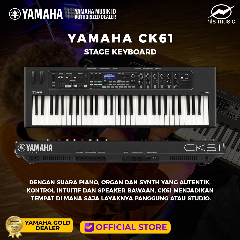 Jual Yamaha CK61 / CK 61 Synthesizer / Stage Keyboard 61 Key Garansi ...